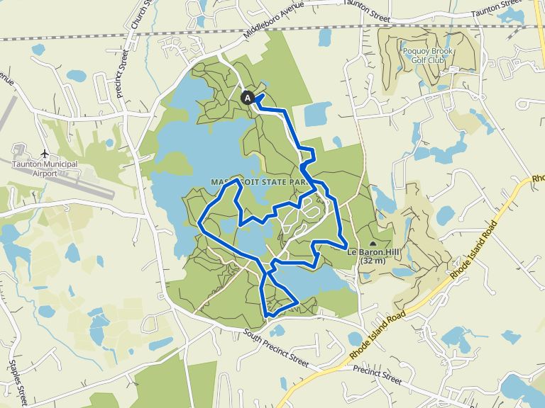 Massasoit State Park Adams Trail & 5 Pond Loop Trail | Tour à vélo | Komoot